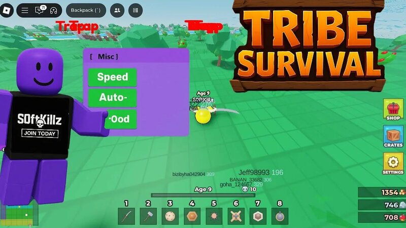 [new] tribe survival script | speed, tp aura, ESP & more - Смотреть ...