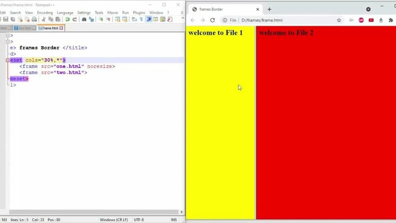 Frame border (frameborder, border, noresize attributes) - Yandex Video ...