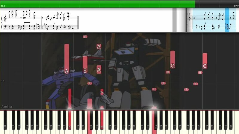Transformers Theme - G1 Season 1 Intro/Outro (1984) - Piano Tutorial ...