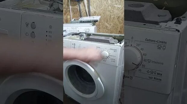Вход в сервисный тест на стиральной машине Bosch MAXX 5.Сброс ошибки ...