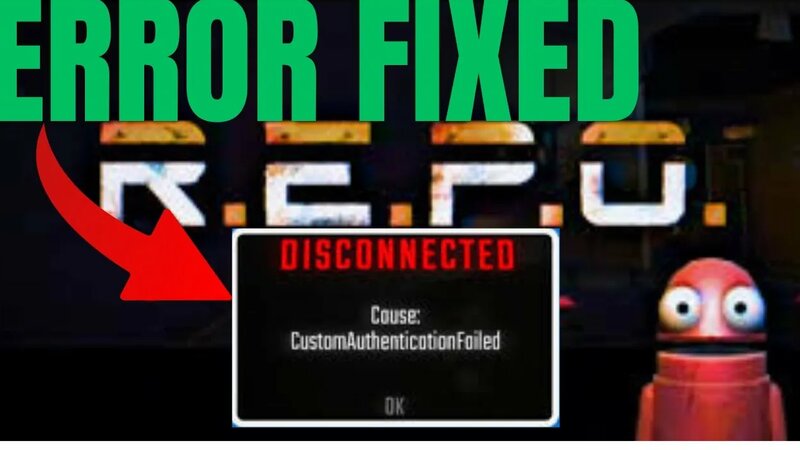 How To Fix R.E.P.O "Custom Authentication Failed Error" (2025 Update, Error Solved) - Смотреть ...