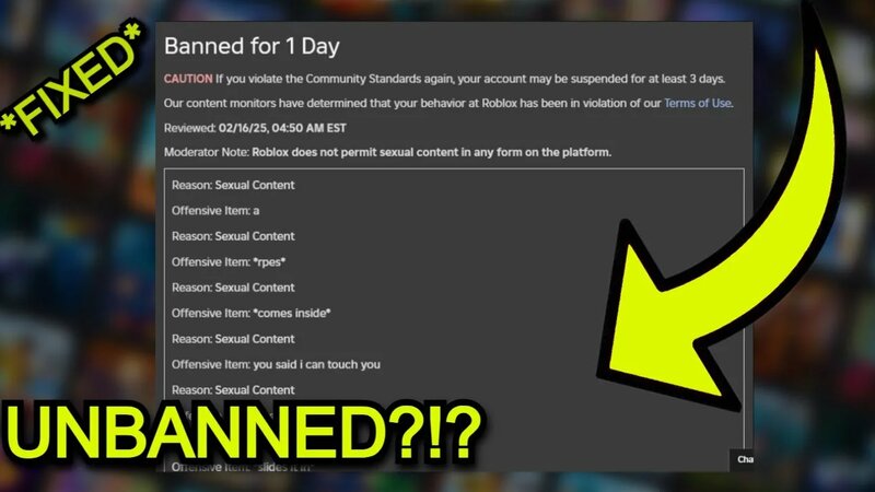 How To Get Unbanned ON Roblox IN 2025 (Bypass BAN) * appeal roblox ban ...