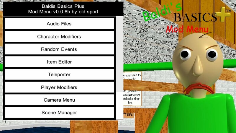 (Seizure AND LOUD Warning!) Baldi's Basics Plus Mod Menu | Baldi's ...