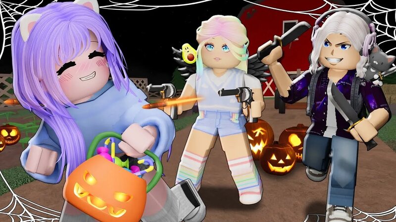 Хэллоуин В Мёрдер Мистери! Roblox Murder Mystery 2 (Кошка Лана Роблокс ...