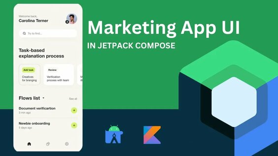 Marketing App UI with Jetpack Compose - Android Studio - EroFound