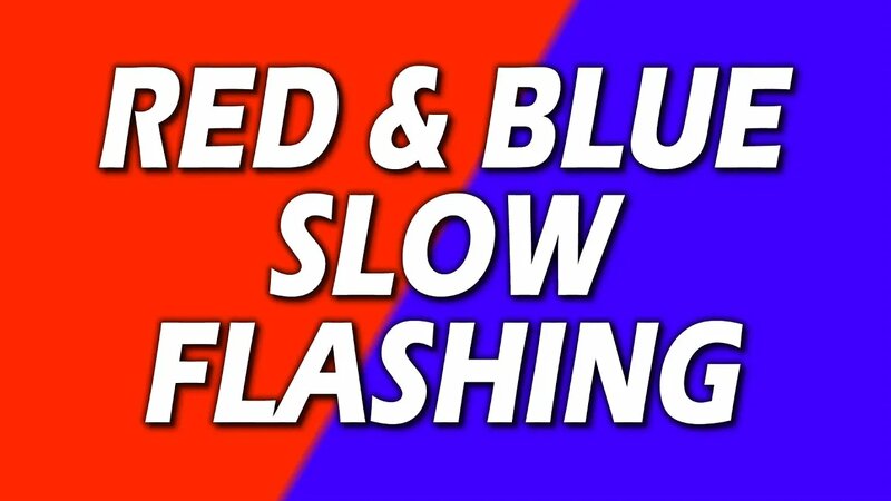 RED & BLUE SLOW Flashing colours LED Lights - Party Strobe - Color ...