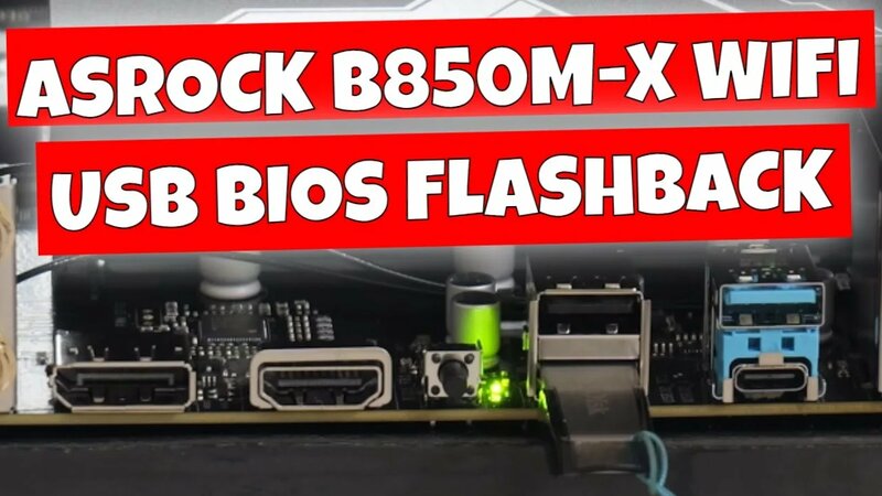 How To Use USB BIOS Flash Back Update ASRock B850m X WiFi - Смотреть ...