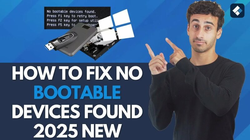 How To Fix No Bootable Devices Found 2025 New - Смотреть онлайн в ...