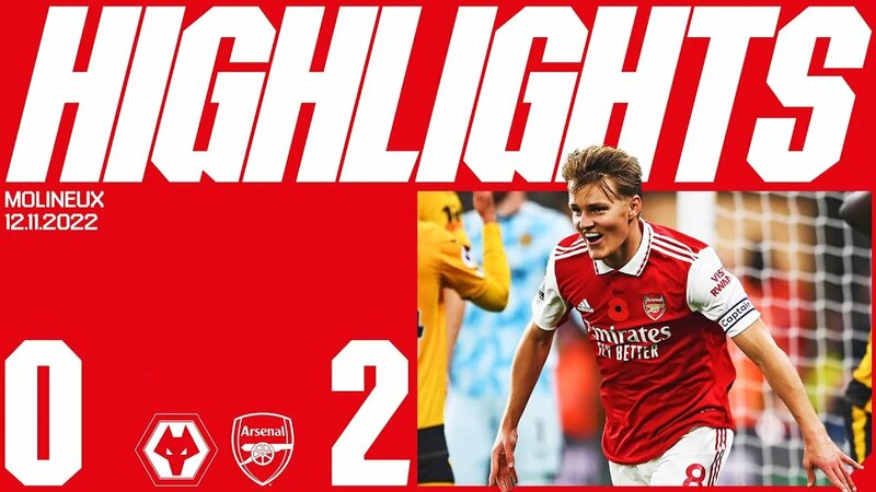 Highlights | Wolves vs Arsenal (0-2) | Odegaard scores twice!
