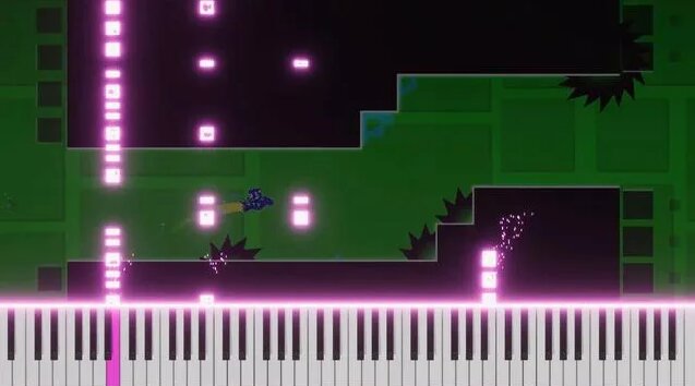 Clutterfunk by Waterflame - Piano Tutorial / Cover (Geometry Dash Level ...