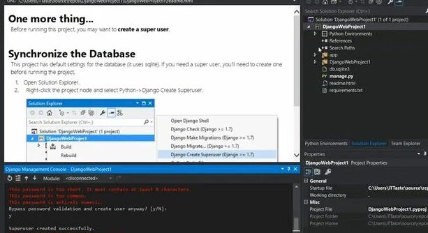 Python Web App in Visual Studio 2022 (Django Getting Started ...