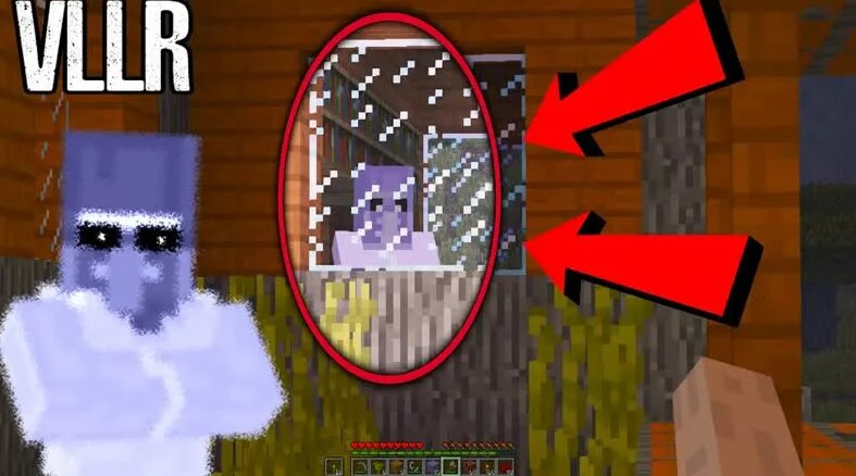 Не призывай этого Страшного Жителя в майнкрафт | Жуткий vllr следил за ...