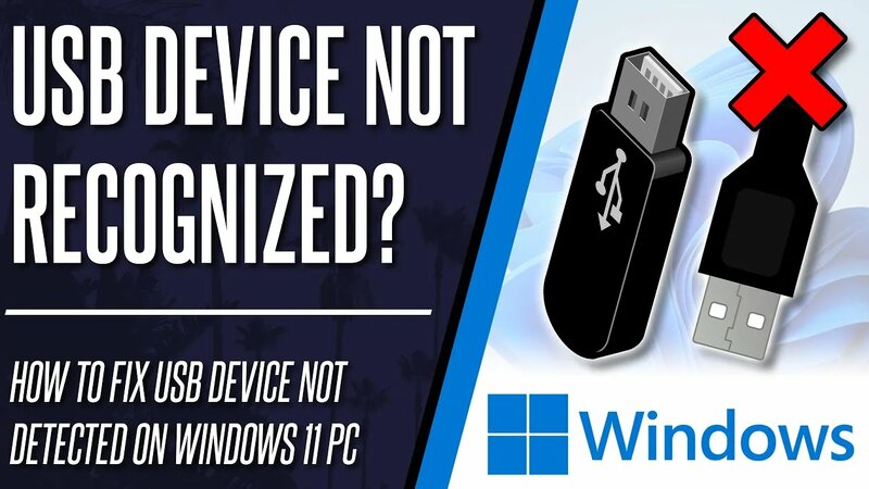 How to FIX USB Device Not Recognized or Detected on PC Windows 11 ...