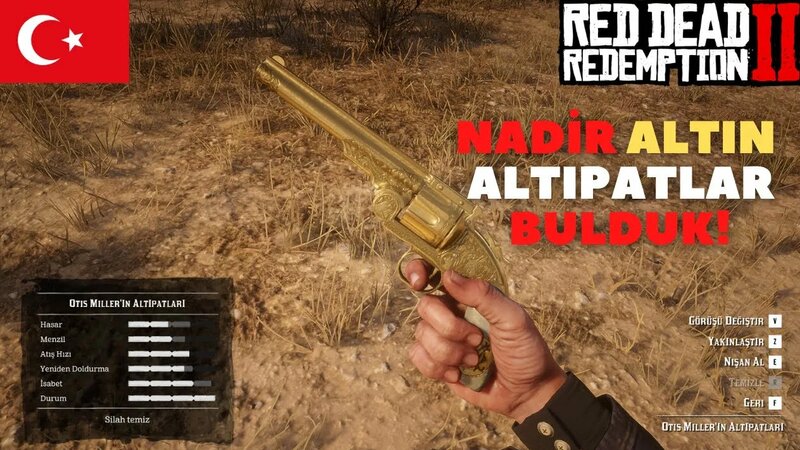 RDR2| Red Dead Redemption 2 Altin Silah Nasil Bulunur? (Altin Silah ...