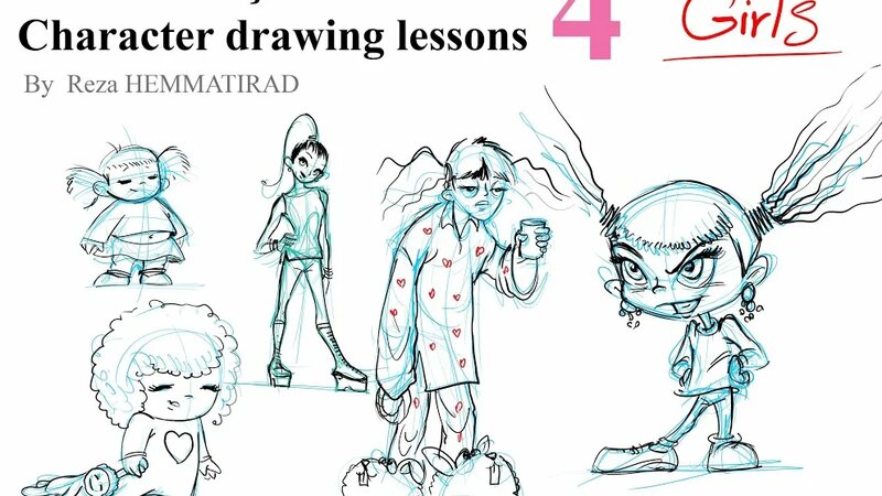 Karakter çizim dersleri .4 / Character drawing lessons.4