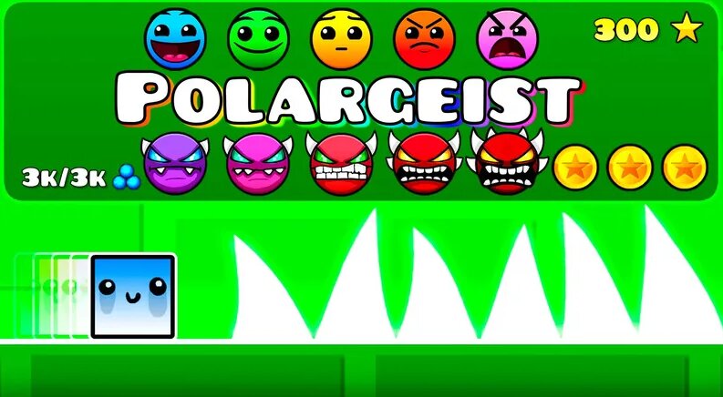 Polargeist Каждой Сложности в Geometry Dash 2.2 — Видео от Нелис ...