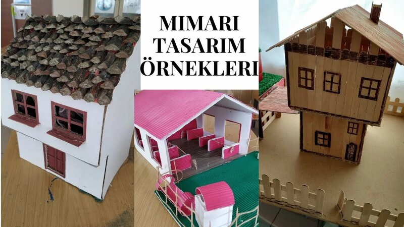 Maket EV Fikirleri /Model House Example 7.sınıf Mimari Tasarim ...