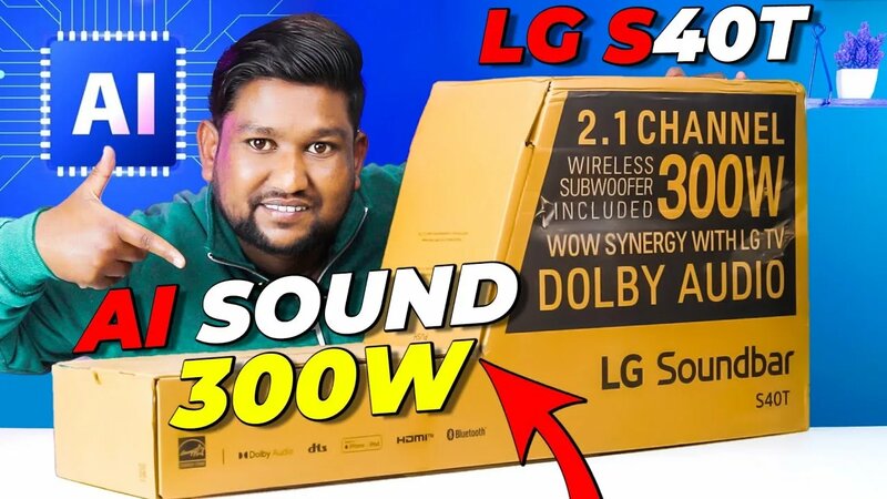 LG S40T 300W 2.1 Soundbar With Wireless Subwoofer | Unboxing Review ...