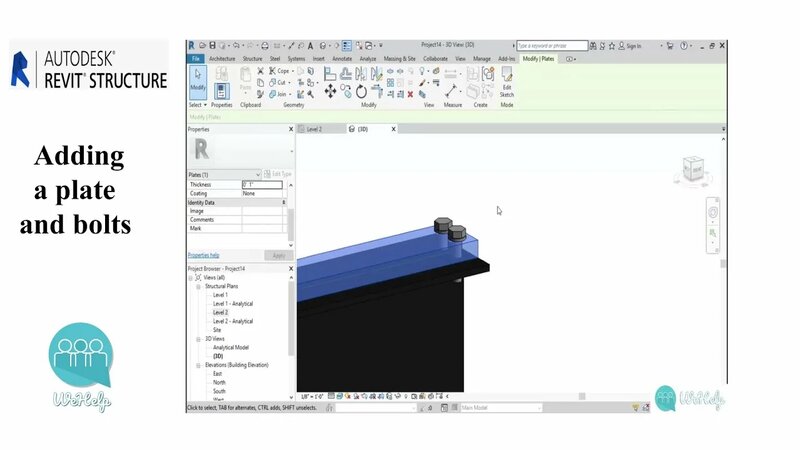 How to add a plate and bolts in Revit Structure - Yandex Video aramada ...