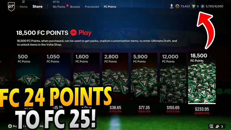 How to Transfer FC Points to FC 25 Ultimate Team - Yandex Video aramada ...