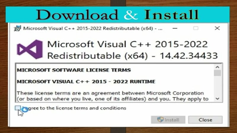 Download & Install Microsoft Visual C++ 2015-2022 Redistributable ...