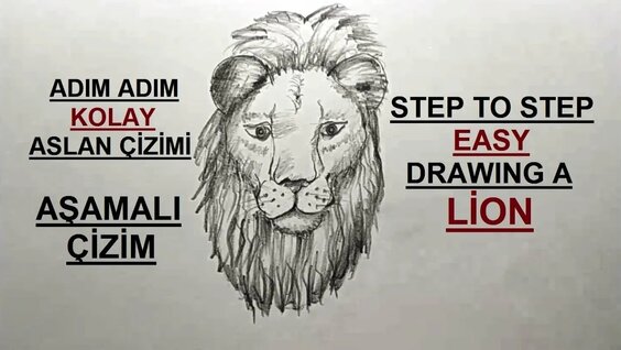 karakalem aslan çizimleri: 1 bin video Yandex'te bulundu