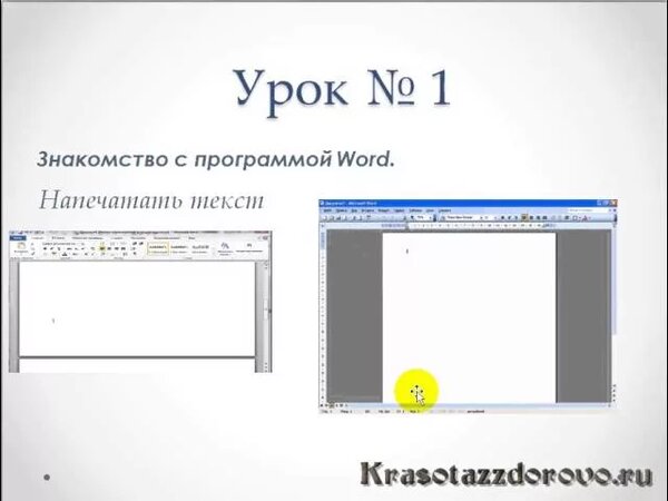 Microsoft Word 1 первая презентация