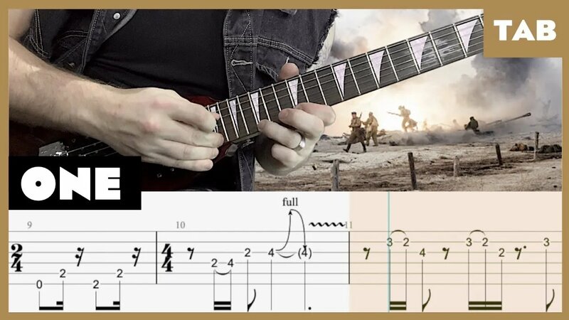 Metallica - One - Guitar Tab | Lesson | Cover | Tutorial - Смотреть ...