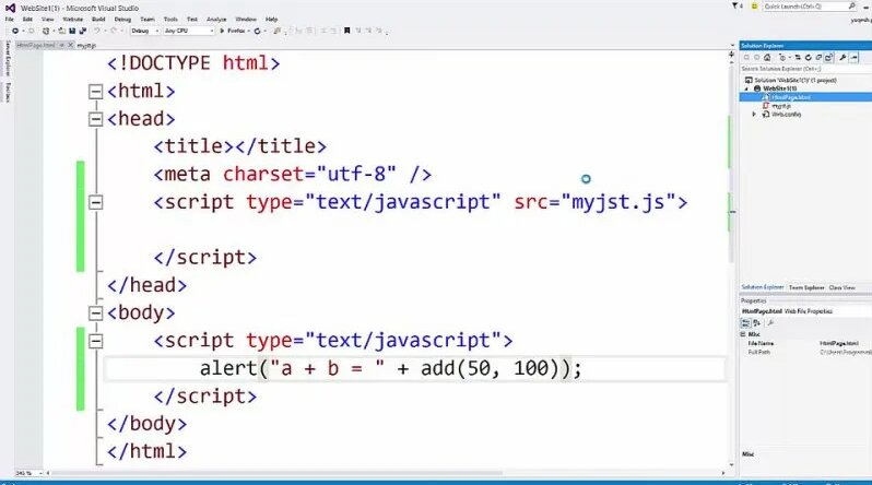 How to Create a Simple JavaScript Project in Visual Studio - Смотреть ...