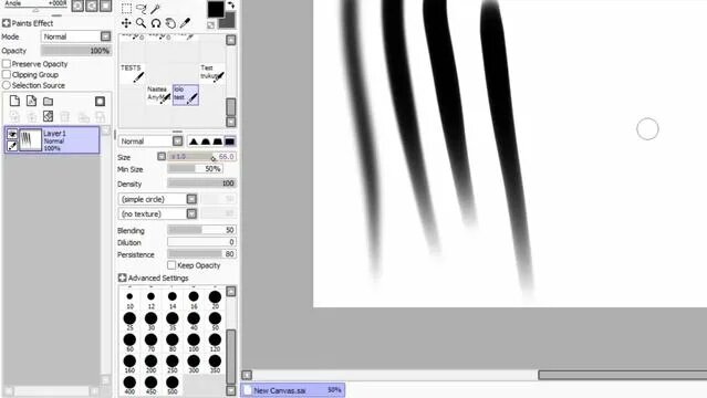 Урок Easy Paint Tool SAI : Как создать и настроить кисть - Смотреть ...