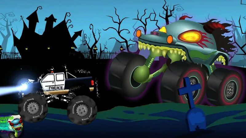Police Car Vs Monster Truck + More Animated Cartoon Show For Kids ...