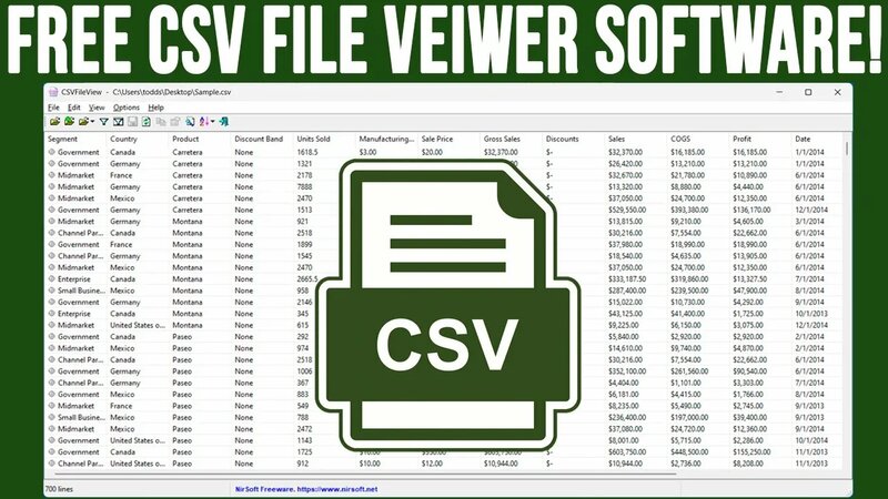 Free CSV File Viewer Software - Смотреть онлайн в поиске Яндекса по Видео
