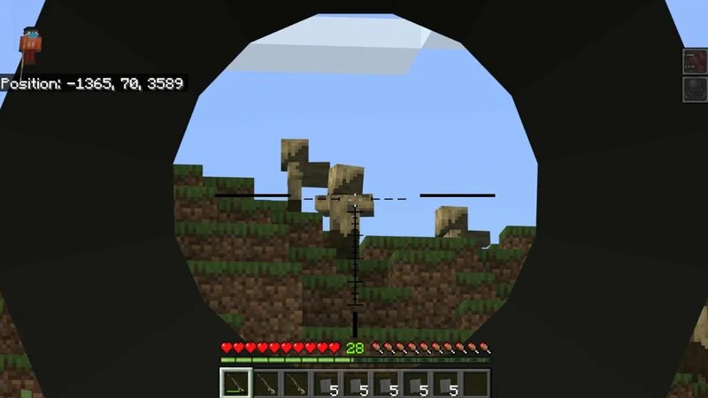 Sniper Rifle in Minecraft Bedrock Edition/MCPE! (Guns Mod) - Yandex ...