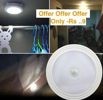 Multifunctional Dot Light with Motion and Light Sensor | Rechargeable ...