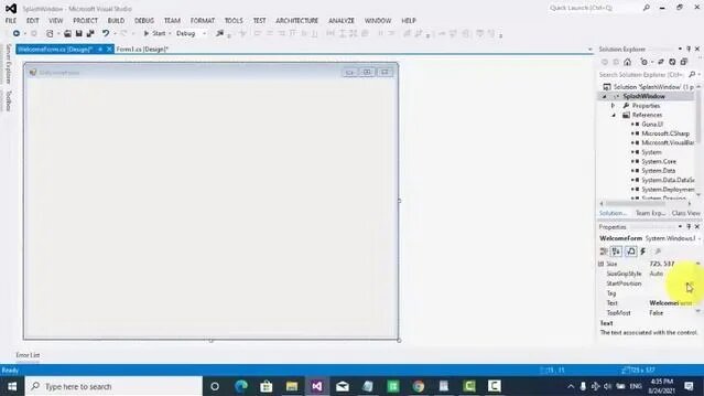 C#- How to make Loading Bar and Move Next Form | Splash Screen ...