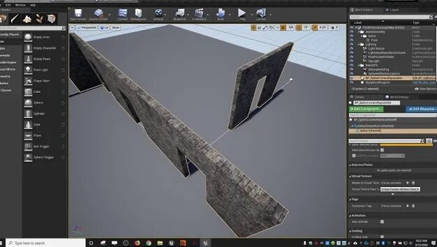 Unreal Engine - Procedural Static Mesh Generation Using Splines with ...