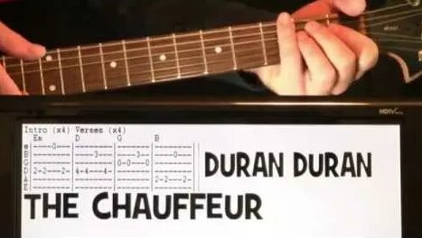 Duran Duran The Chauffeur Guitar Chords Lesson & Tab Tutorial also by ...