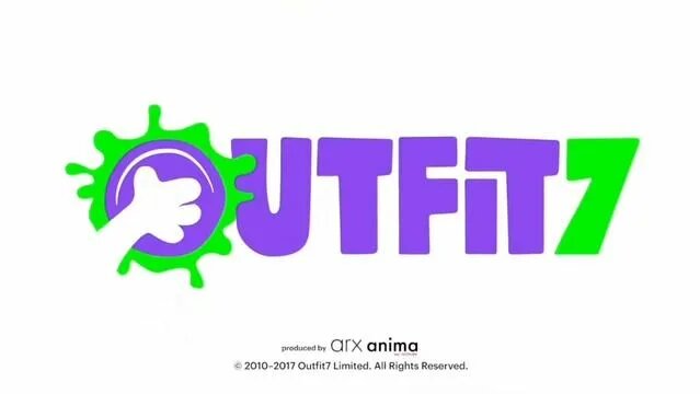 заставка Outfit7 с эффектами №1. screensaver Classic Logo with effects ...