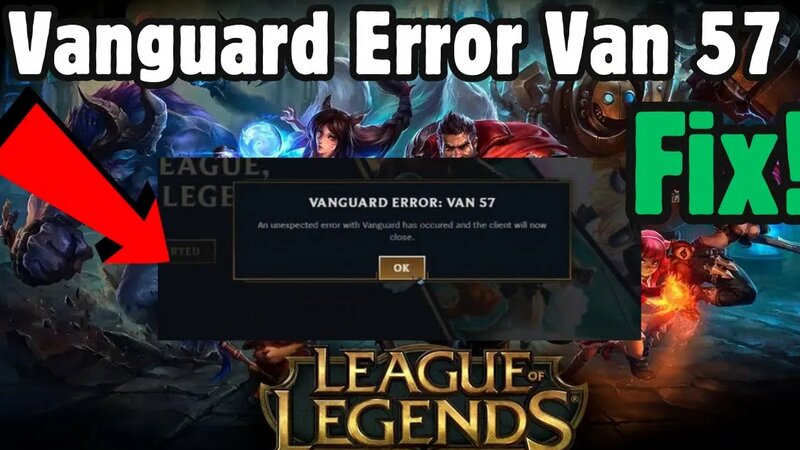 How to Fix Vanguard Error Van 57 in League of Legends - Yandex Video ...