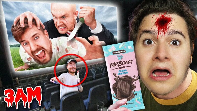 GECE 3'te Mrbeast İzlemeyin !! (Mr Beast Evime Geldi) *O Artik KÖTÜ ...