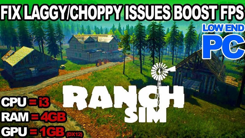 Ranch Simulator | How to Lag Fix | How to Play On Low End Pc | Boost ...