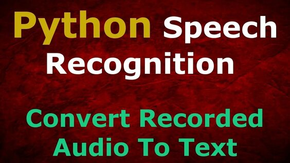 how to convert audio to text with python: 1 bin video Yandex'te bulundu