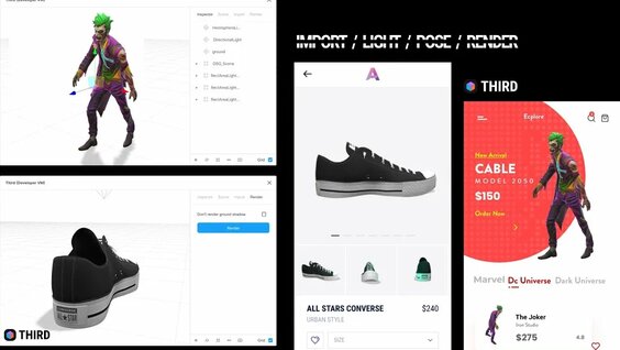 Third - A Figma plugin that lets you import, lit, use and render 3D models right there... - EroFound