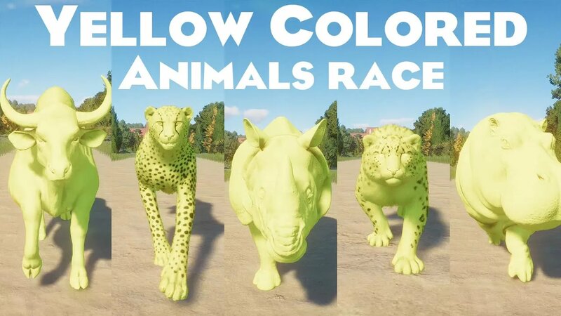 Yellow Colored Animals Races in Planet Zoo included Cheetah ...