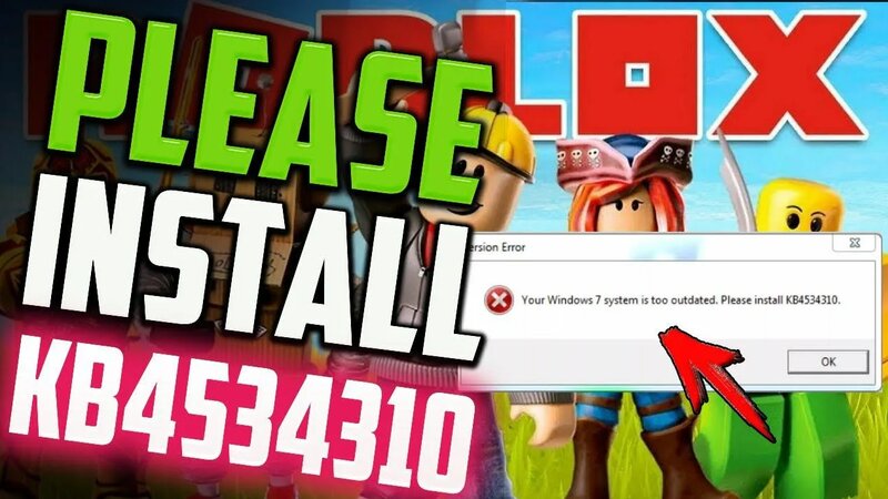 Как исправить ошибку Roblox "Your Windows 7 system is too outdated ...