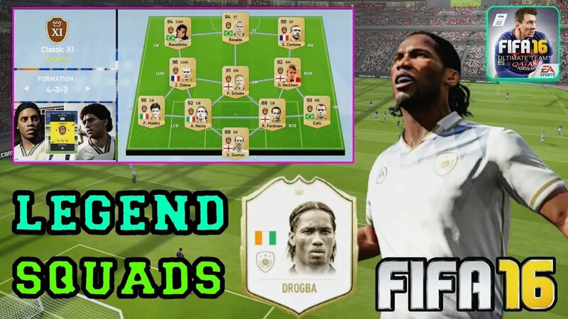 FIFA 16 Mobile | Classic Xi All Legends Player FIFA 16 | No Launcher ...