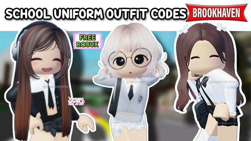 Cute school uniform codes for brookhaven rp, berry avenue & bloxburg ...