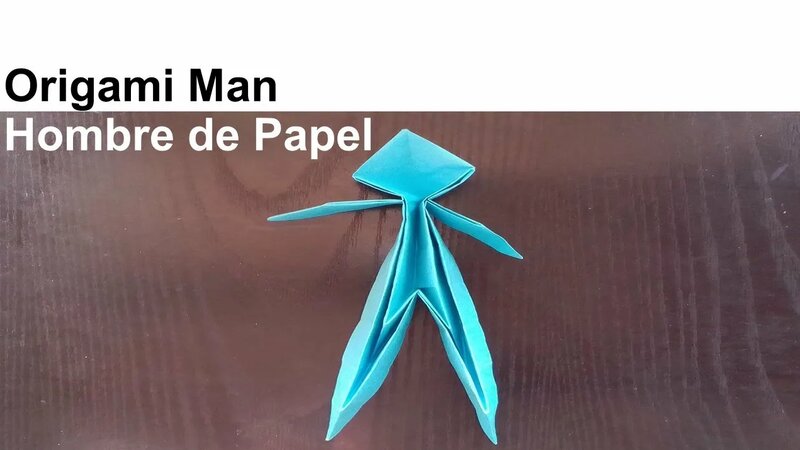 How to Make Origami Paper Man Silhouette or Alien DIY Toys & Dolls ...