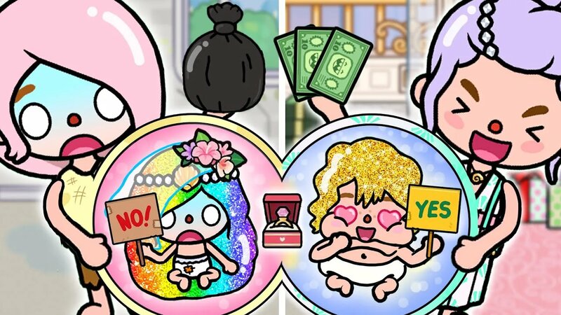 Skinny Girl and Fat Boy Married Since Birth | Toca Life Story | Toca ...