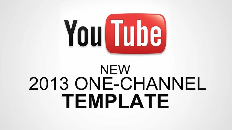 YouTube One-Channel Background Template (Photoshop & PNG Downloads)